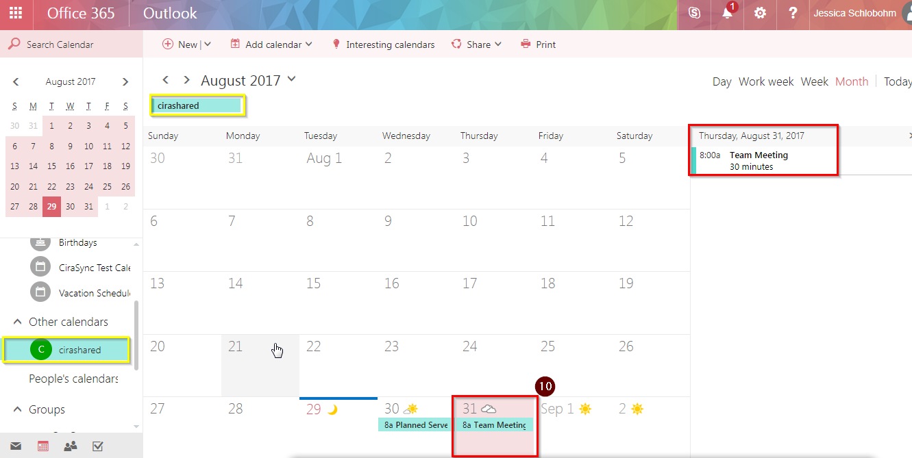 View And Edit Shared Calendars From Outlook Access