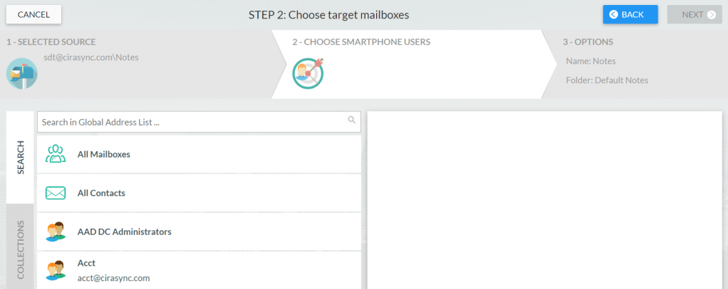 Syncing Shared Notes | CiraSync Enterprise Edition