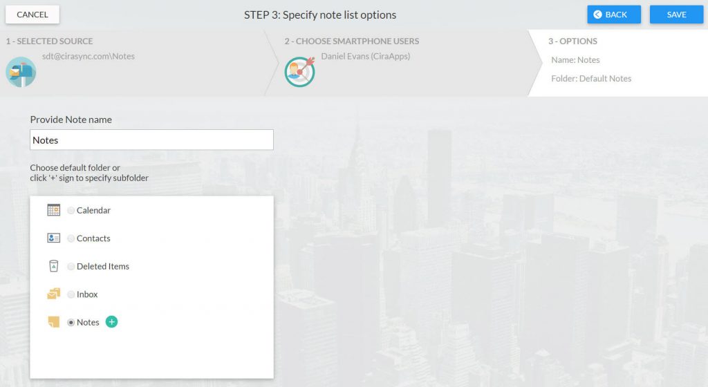 Syncing Shared Notes | CiraSync Enterprise Edition