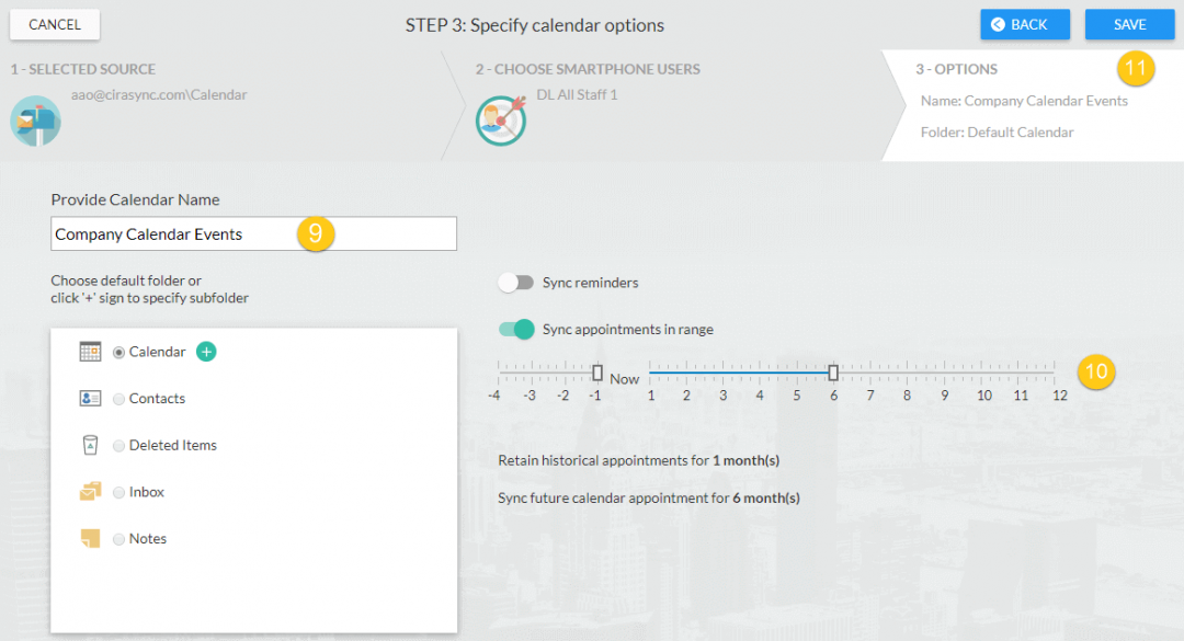 Syncing Shared Calendars | CiraSync Enterprise Edition