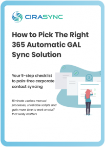 How to pick the right Microsoft 365 automatic GAL sync solution — CiraSync