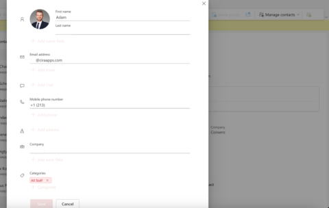 How to Create Contacts in Outlook? [View, Edit & Sync] — CiraSync