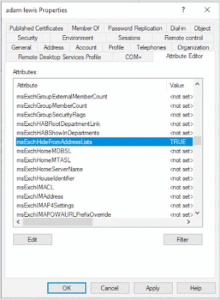 How to hide users from the Global Address List